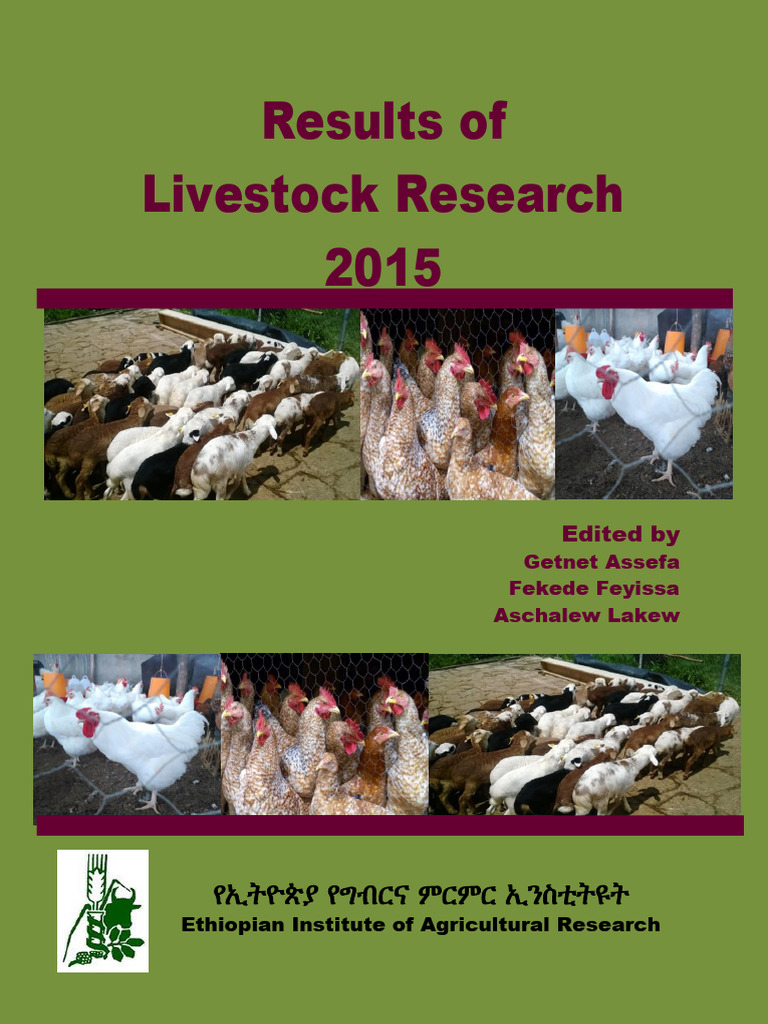 Results of Livestock Research 2015 | PDF | Cattle | Dairy Cattle