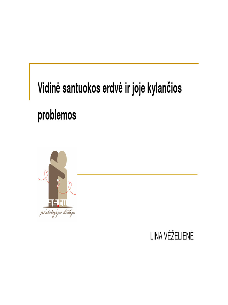 Santuokos Vidine Erdve Ir Jos Problemos | PDF