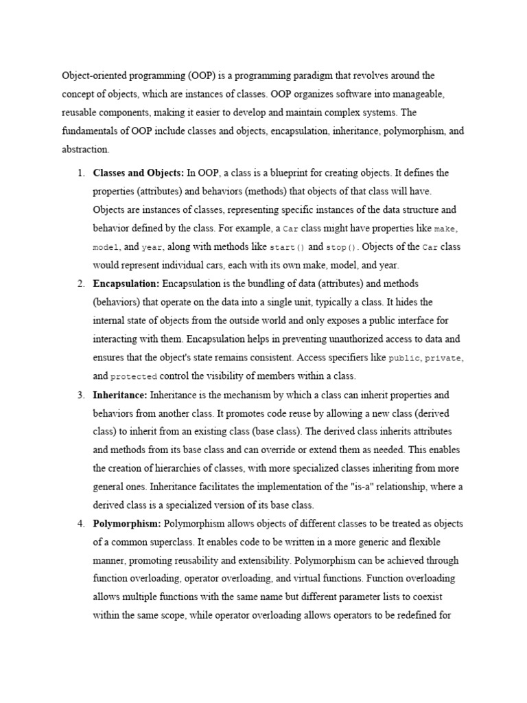 Study Material 5 | PDF | Class (Computer Programming) | Inheritance (Object Oriented Programming)