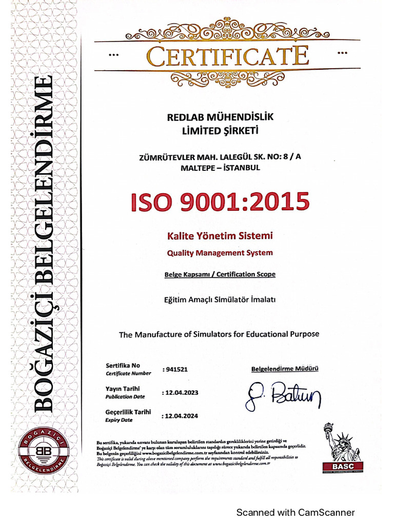 Redlab Iso-2023 | PDF