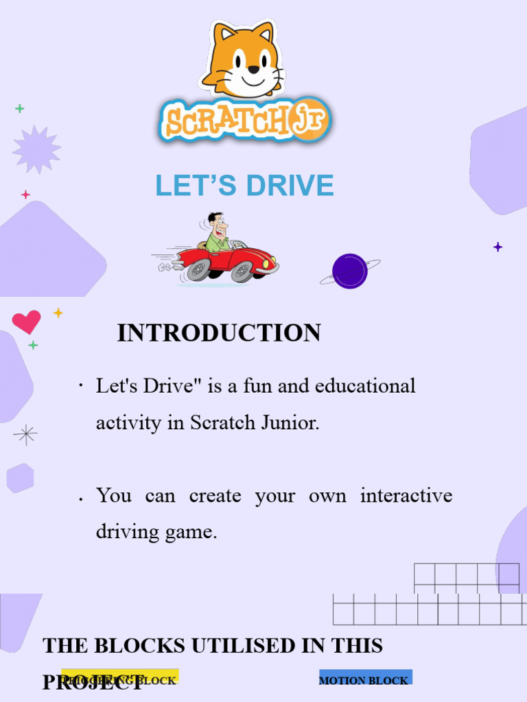 Scratch Jr: Create Your Driving Game | PDF