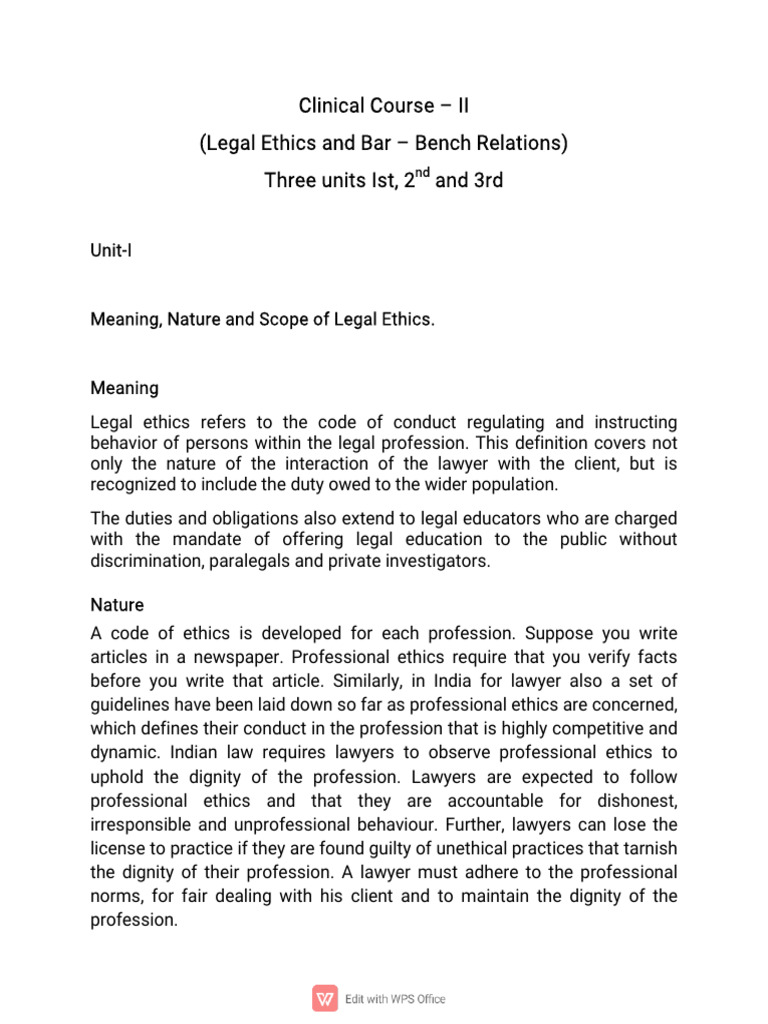 Legal Ethics | PDF