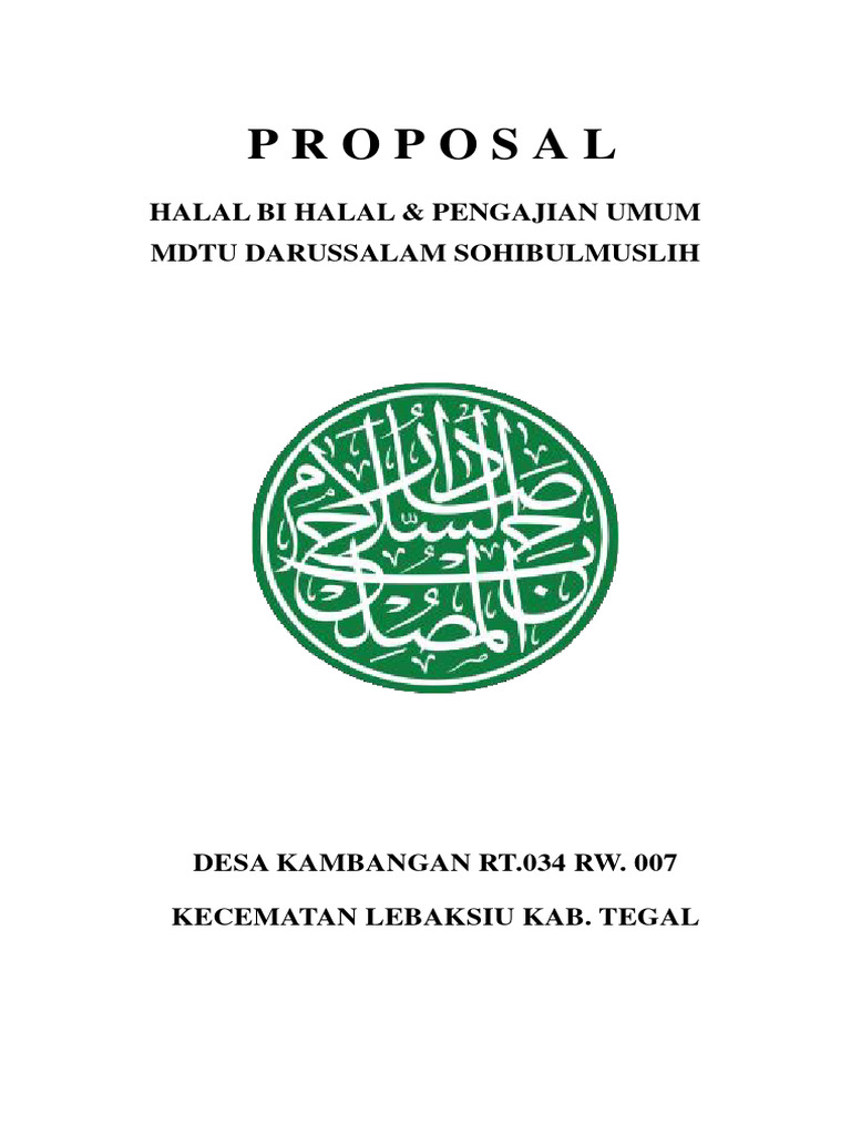Halal Bi Halal MDTU Darussalam 2024 | PDF | Memasak, Makanan, & Anggur