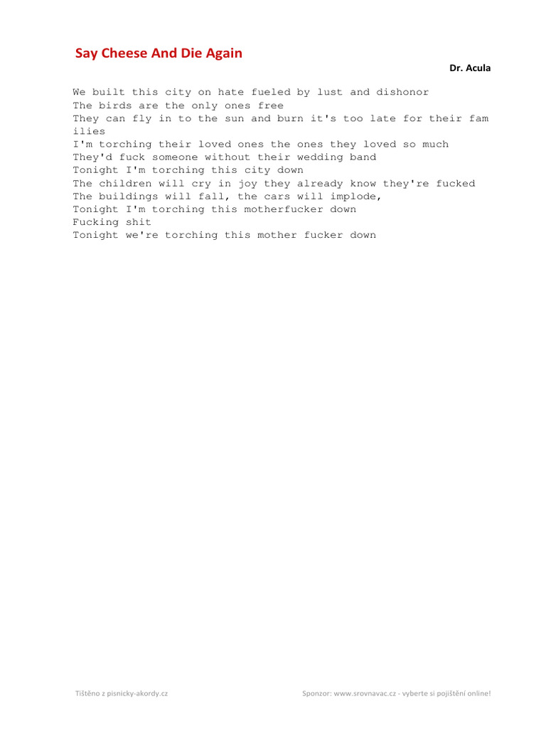 Say_Cheese_And_Die_Again | PDF