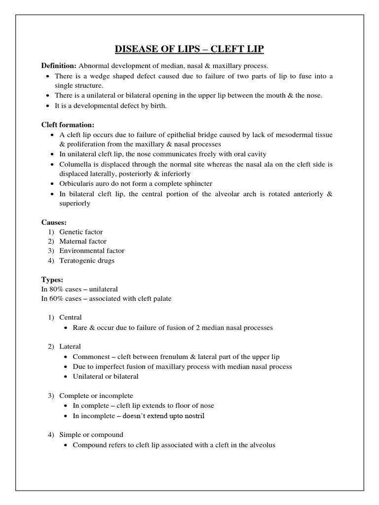 P2 - 6 - Ostha (Disease of Lips) | PDF | Human Nose | Mouth