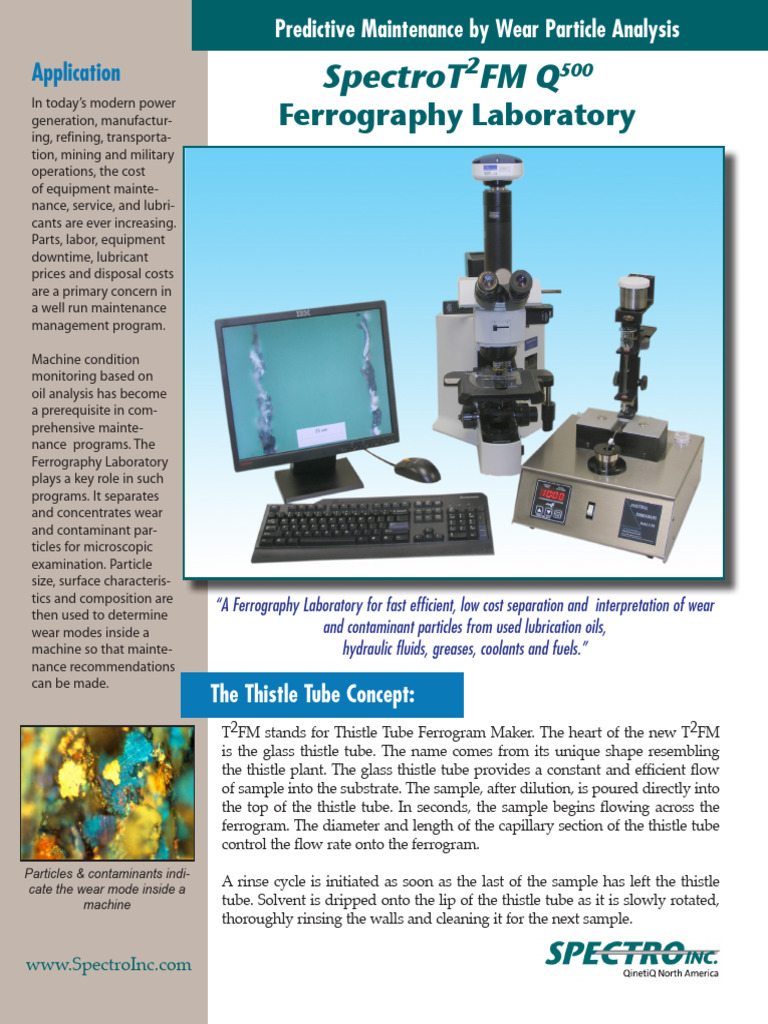 T2FM Ferrography System | PDF | Microscope | Wear