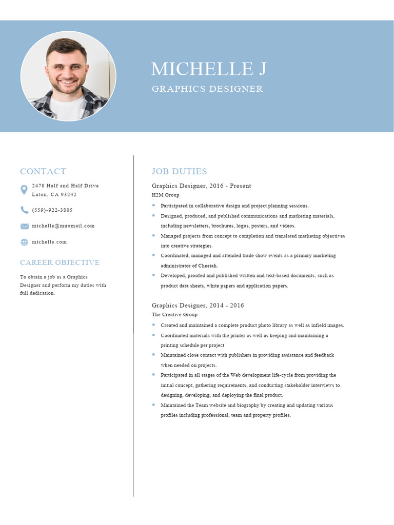 Graphics Designer Resume A4 | Download Free PDF | Graphics | Brand