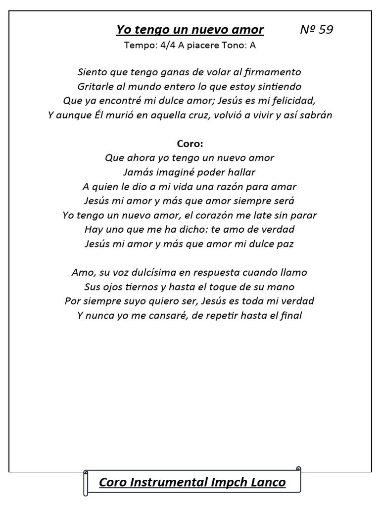 Yo Tengo Un Nuevo Amor Nº59 | PDF