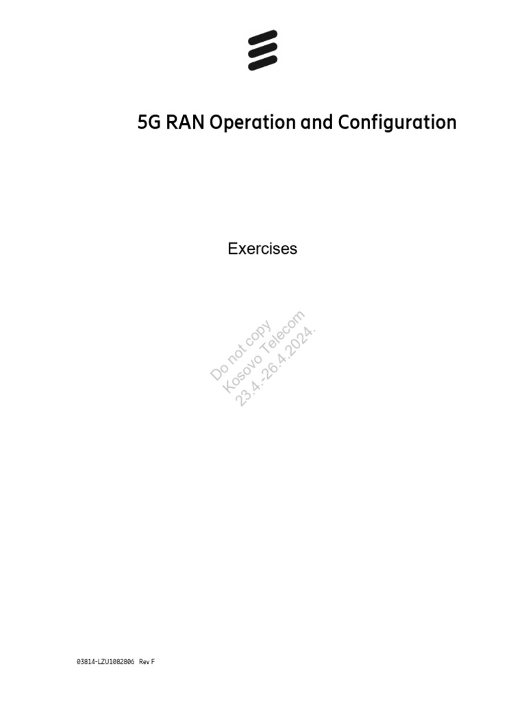 5G RAN Operation and Configuration: Exercises | PDF | Command Line ...