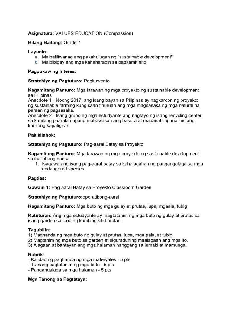 Values Ed Week 2 | PDF