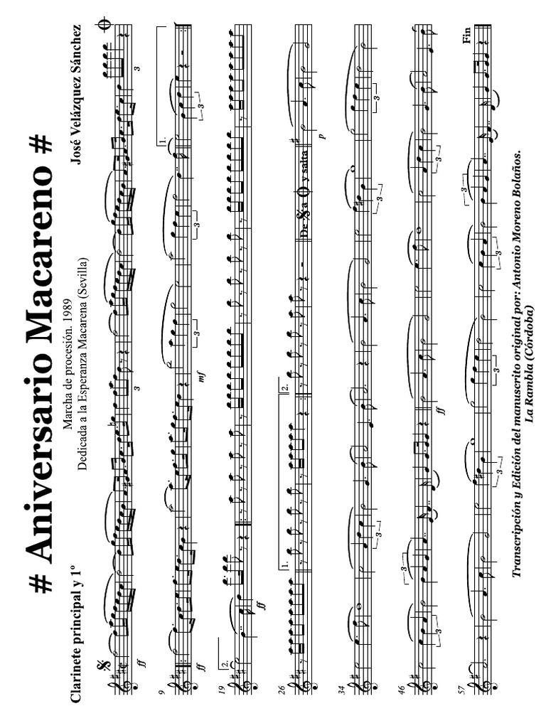 Aniversario Macareno | PDF