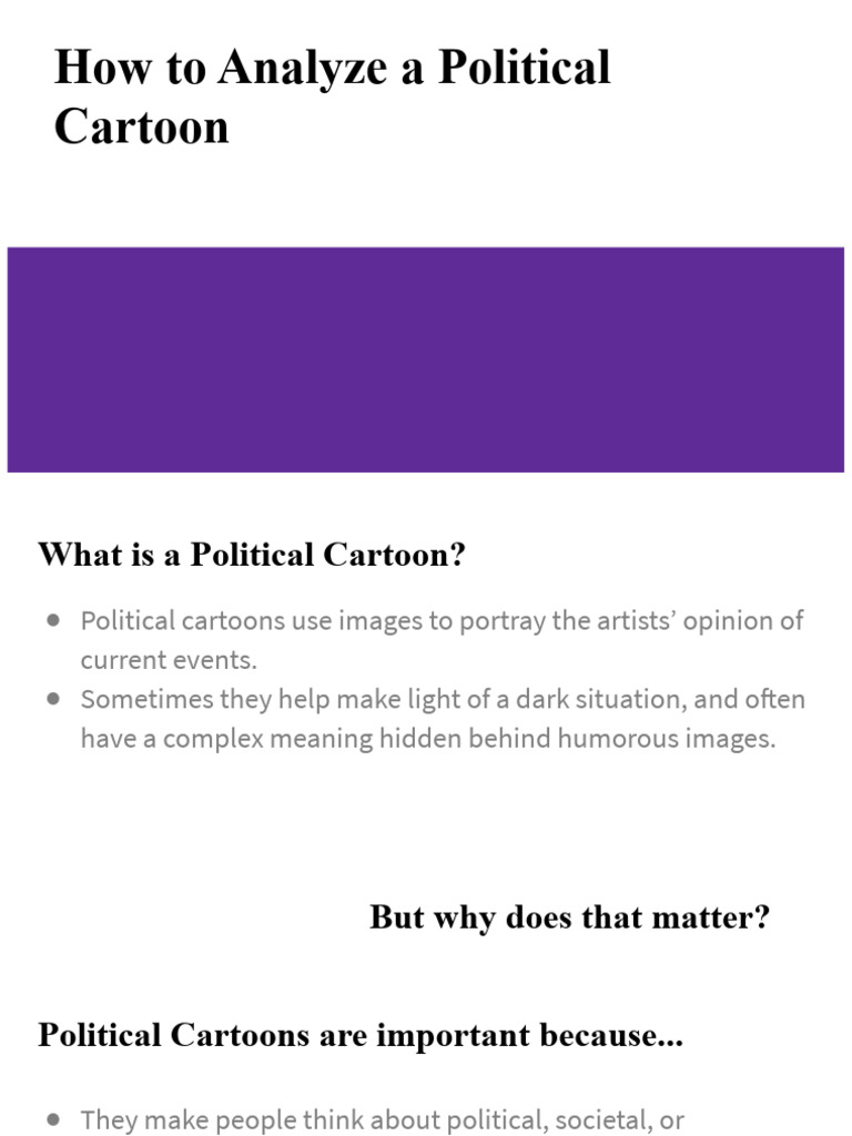 How To Analyze A Political Cartoon | PDF | Cartoon | Symbols