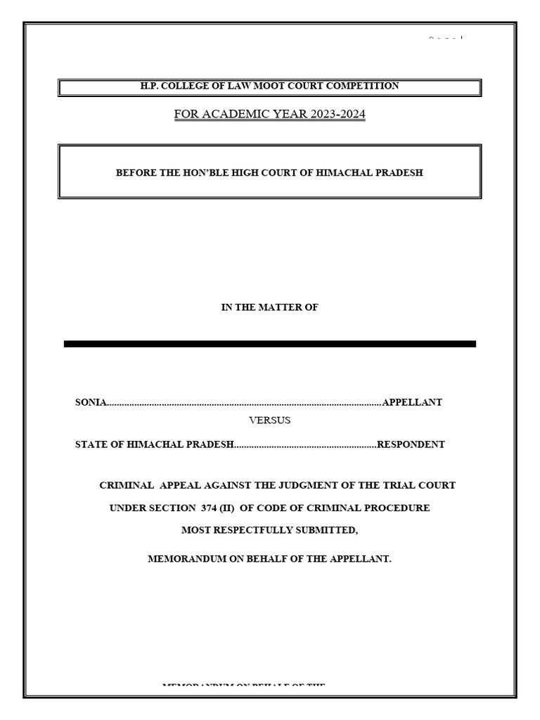 (Appealant) - Prashant Vasudeva FINAL | PDF | Murder | Violence