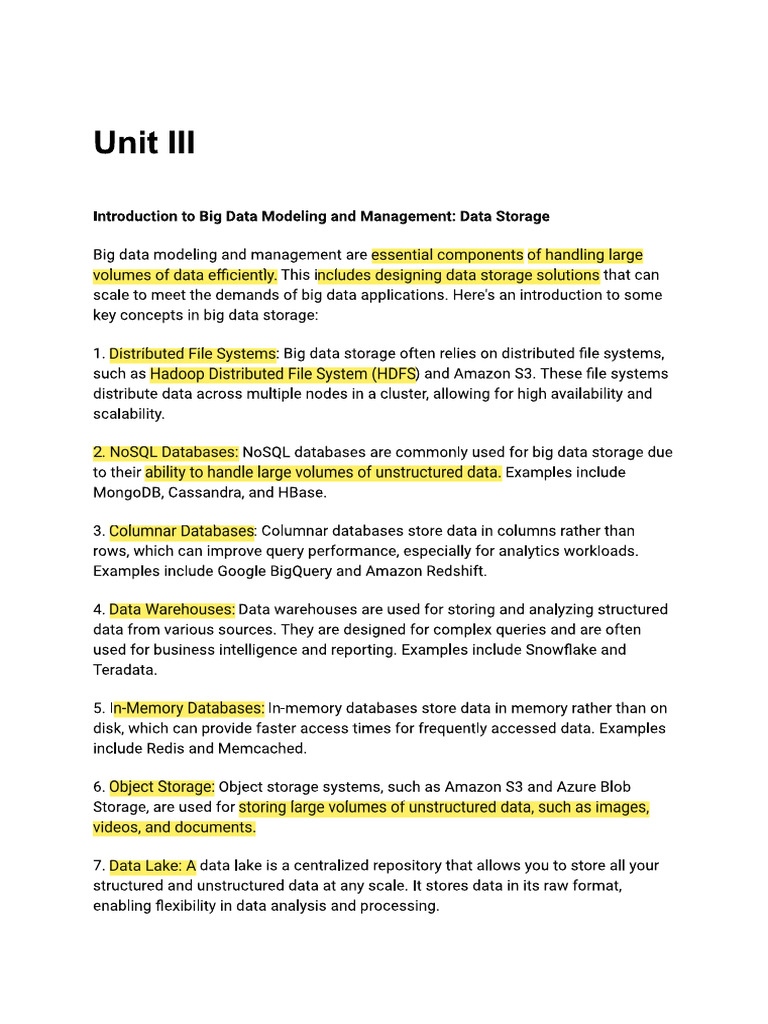 Big Data Unit 3 | PDF