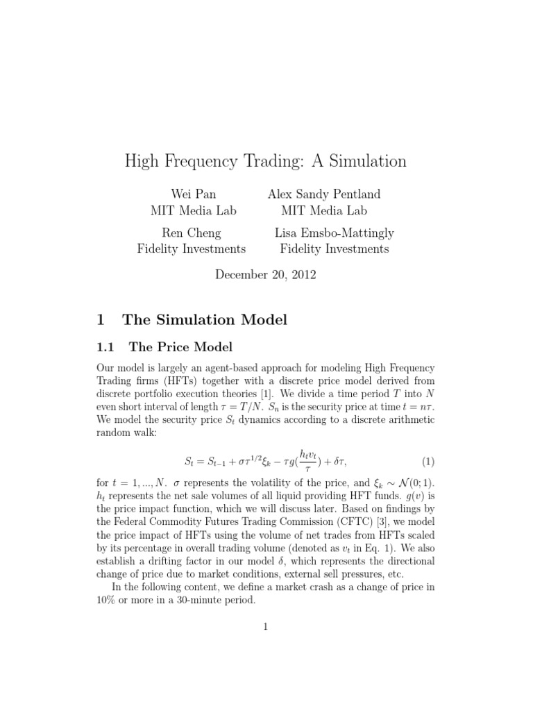 HFT SMR | PDF | High Frequency Trading | Market (Economics)