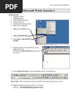 Exercise 1: Microsoft Power Point - Practical Exercises | PDF