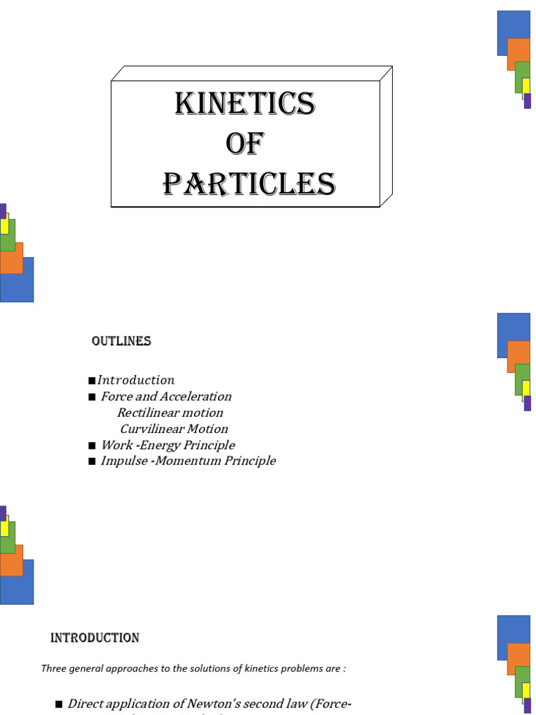 CHAPTER 2 KINETICS OF PARTICLES | PDF | Friction | Force