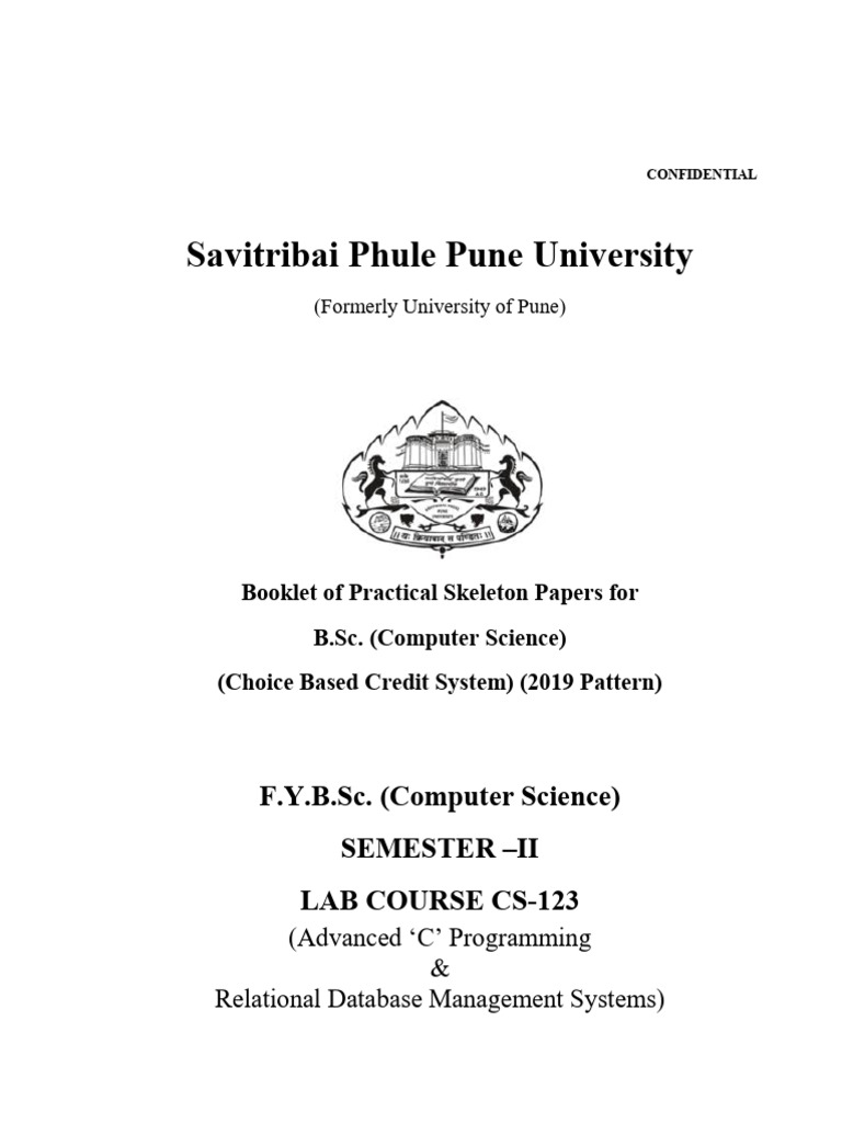 FYBSc-COMPUTER-SCIENCE-SEM2 - Slip | PDF | Postgre Sql | Databases