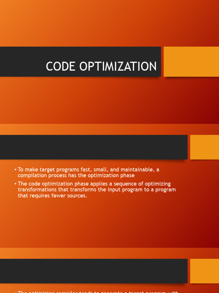 Compiler Optimization Techniques | PDF | Control Flow | Program Optimization