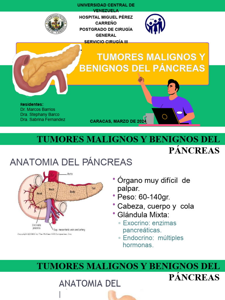 Tumores Benignos y Malignos de Pancreas | PDF | Páncreas | Cáncer
