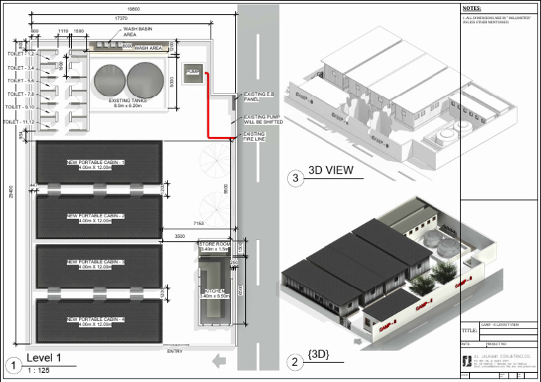 Camp 8 Layout and Dimensions Plan | PDF | Home | Hygiene