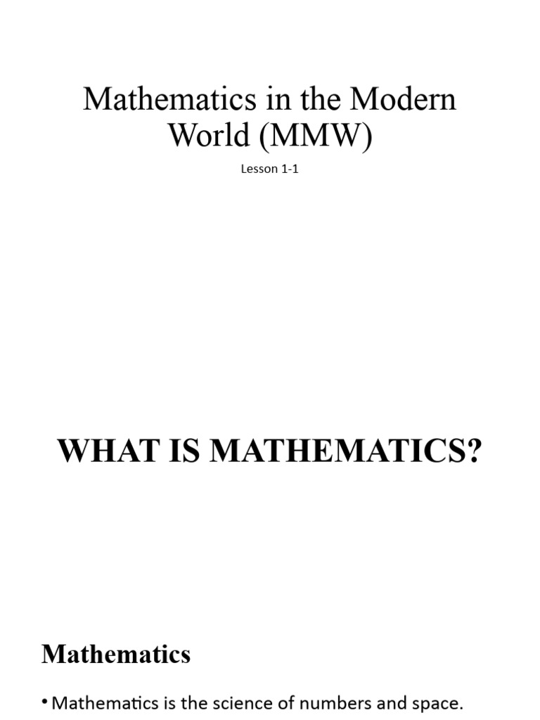 Mathematics in The Modern World (MMW) | PDF | Pattern | Symmetry