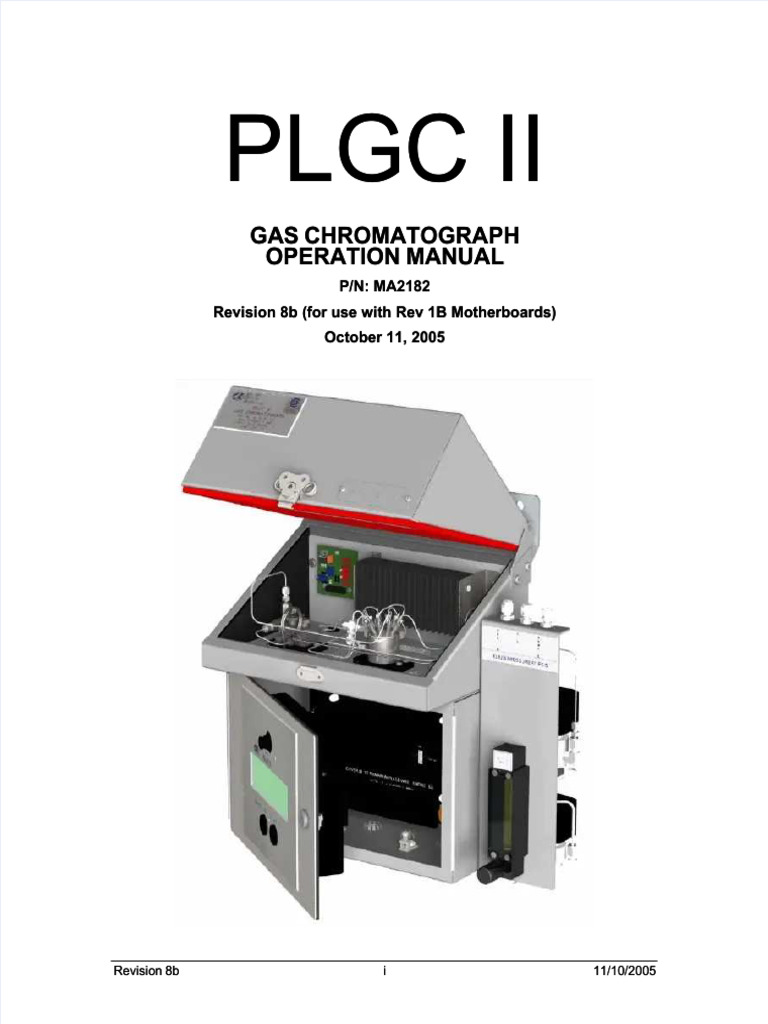 PLGC II GC Manual | PDF | Chromatography | Gas Chromatography