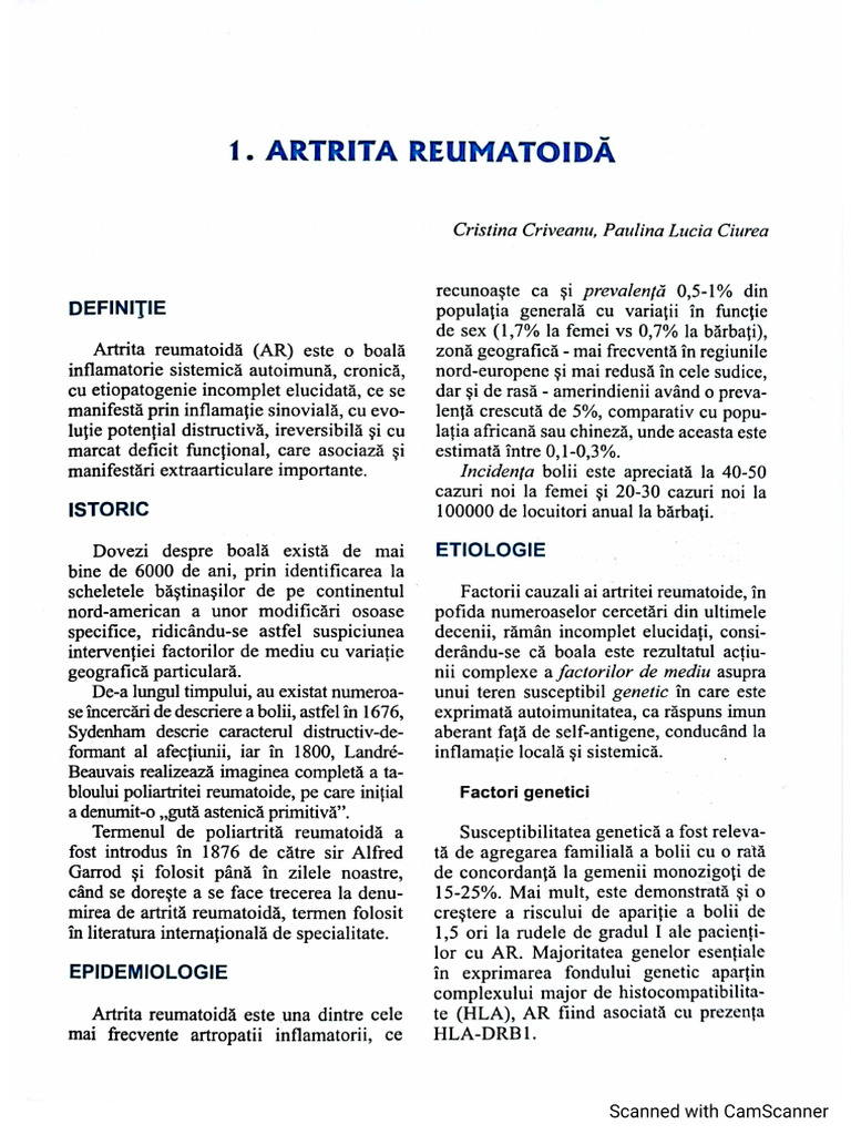 Artrita Reumatoida | PDF