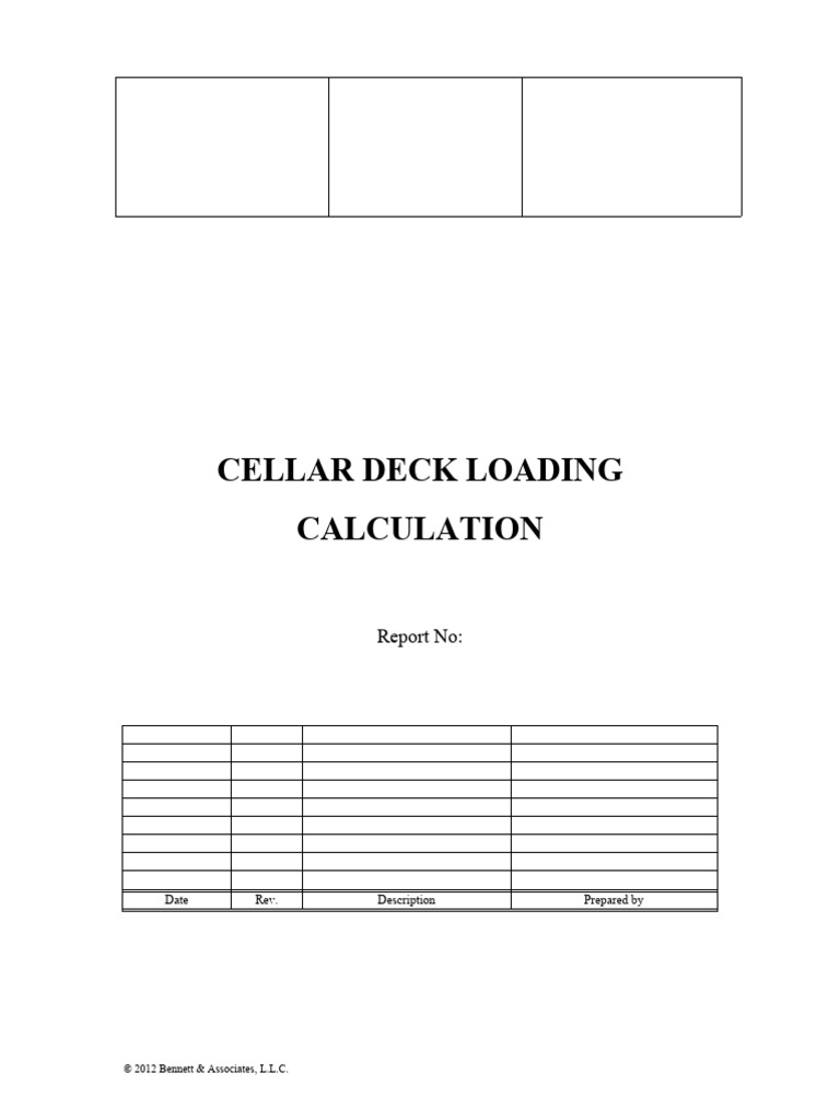 Cellar Deck Calculation - Rev - 0 | PDF | Science & Mathematics | Technology & Engineering