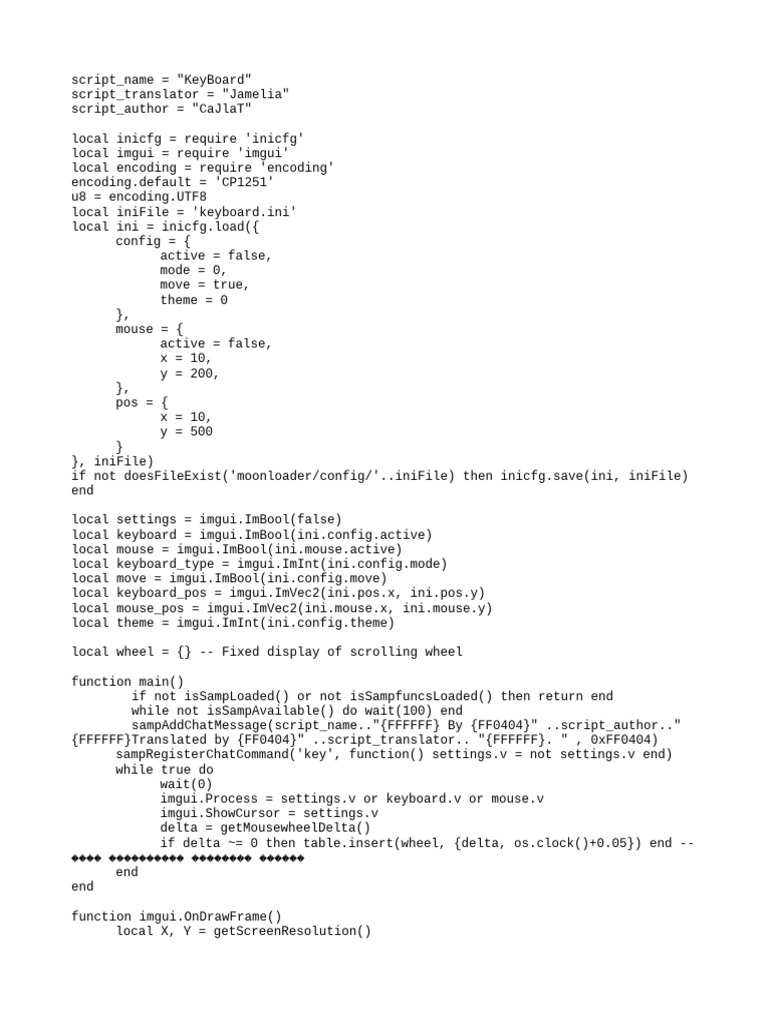 Keyboard-1 Lua | Download Free PDF | Writing Implements | Human–Machine ...