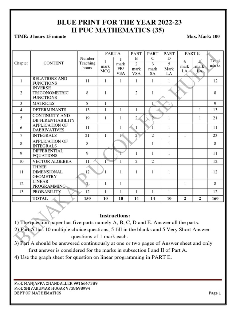 Uc Mathematics Most Likely Questions New Pattern 2022 23 Download Free Pdf Matrix