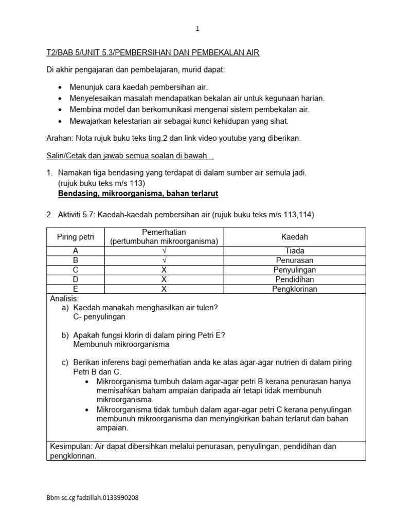 Latihan t2 Bab5 Unit5 3 (Guru) | PDF