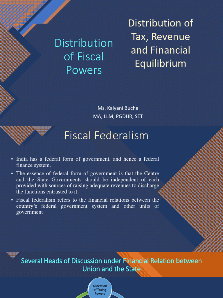Centre-State Financial Relations in India | PDF | Taxes | Excise