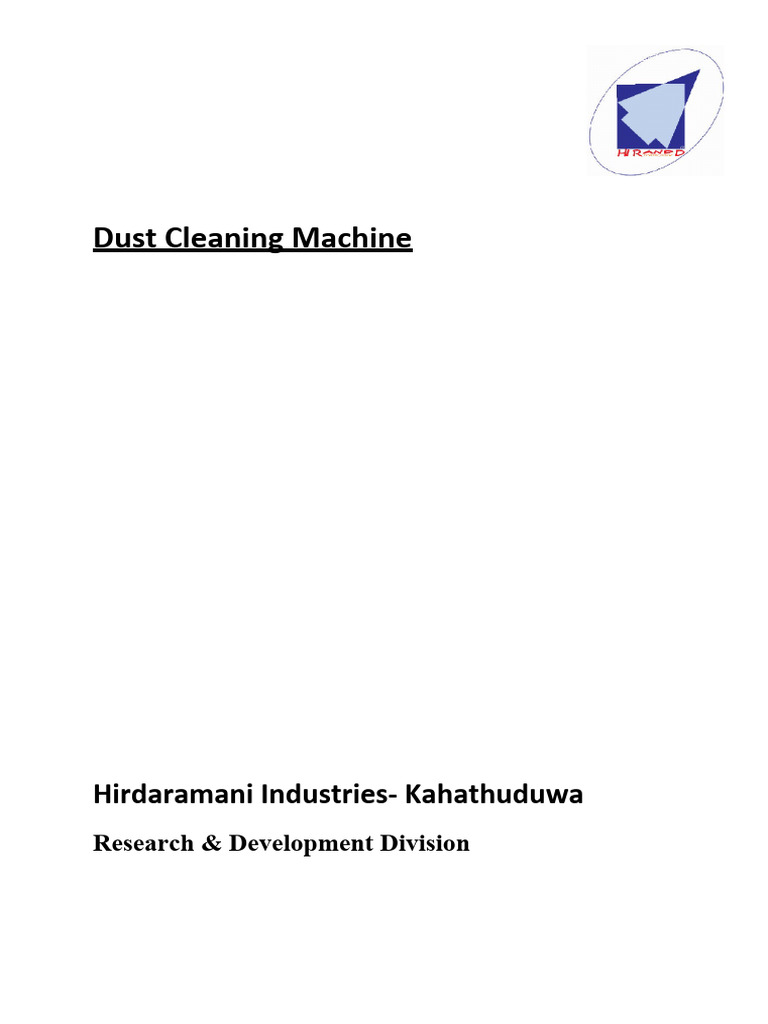 Dust Cleaning Machine | PDF | Computers | Technology & Engineering