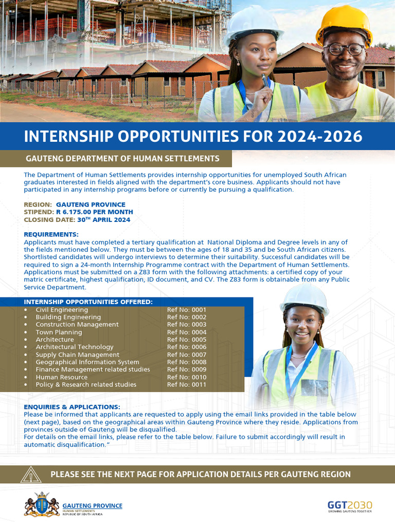 GDHuS INTERNSHIPS 2024-2026 | PDF | Engineering