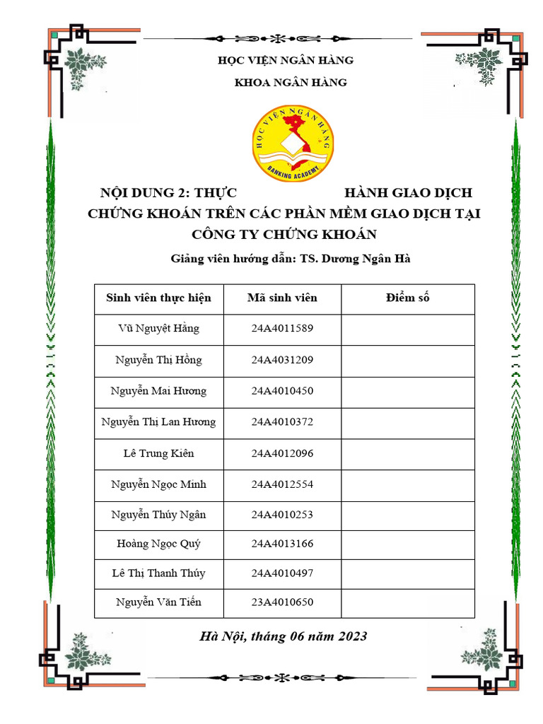 TTCK BTL N I Dung 2 Chính | PDF