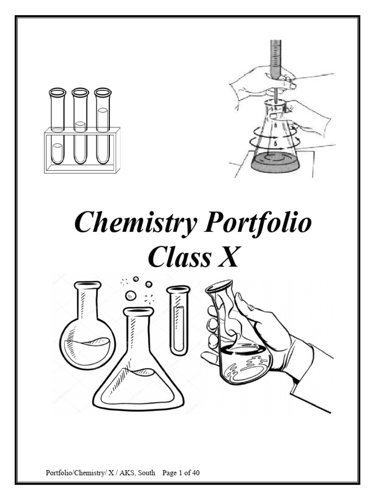 Class 10 Chemistry Portfolio Guide | PDF | Ph | Titration