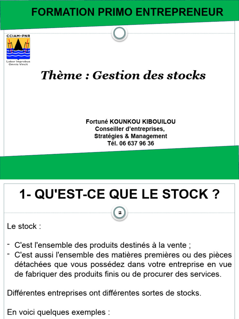 4 - Gestion de Stock VM | PDF | Inventaire