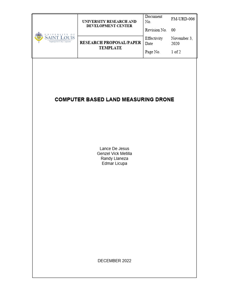 Drone Land Surveying Research | PDF | Unmanned Aerial Vehicle | Surveying