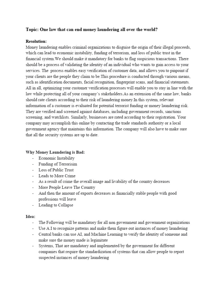 AI-Powered Anti-Money Laundering Law | PDF | Money Laundering | Machine ...