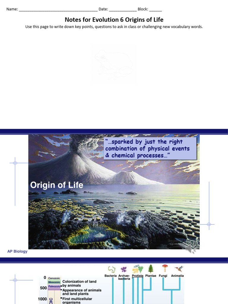 (Edited) Evolution+6+Lecture+Notes+2021 | PDF | Biology | Cell (Biology)