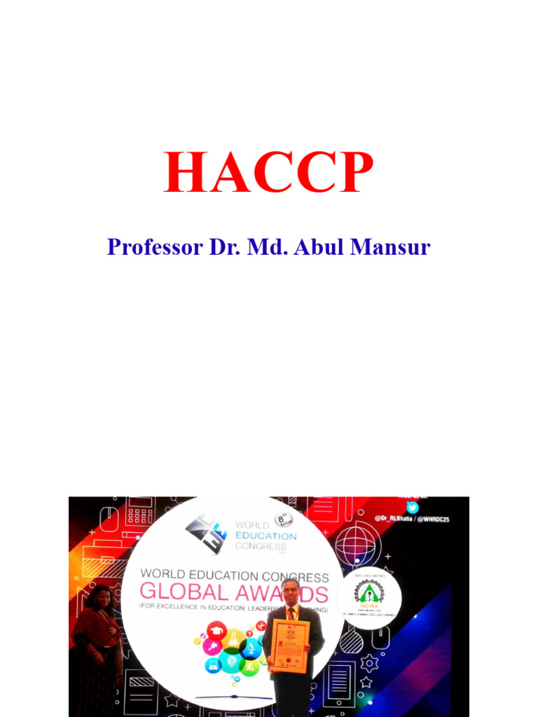 HACCP | PDF | Hazard Analysis And Critical Control Points | Hazards