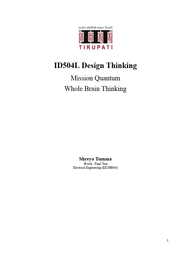 Final Thesis | PDF | Design Thinking | Prototype