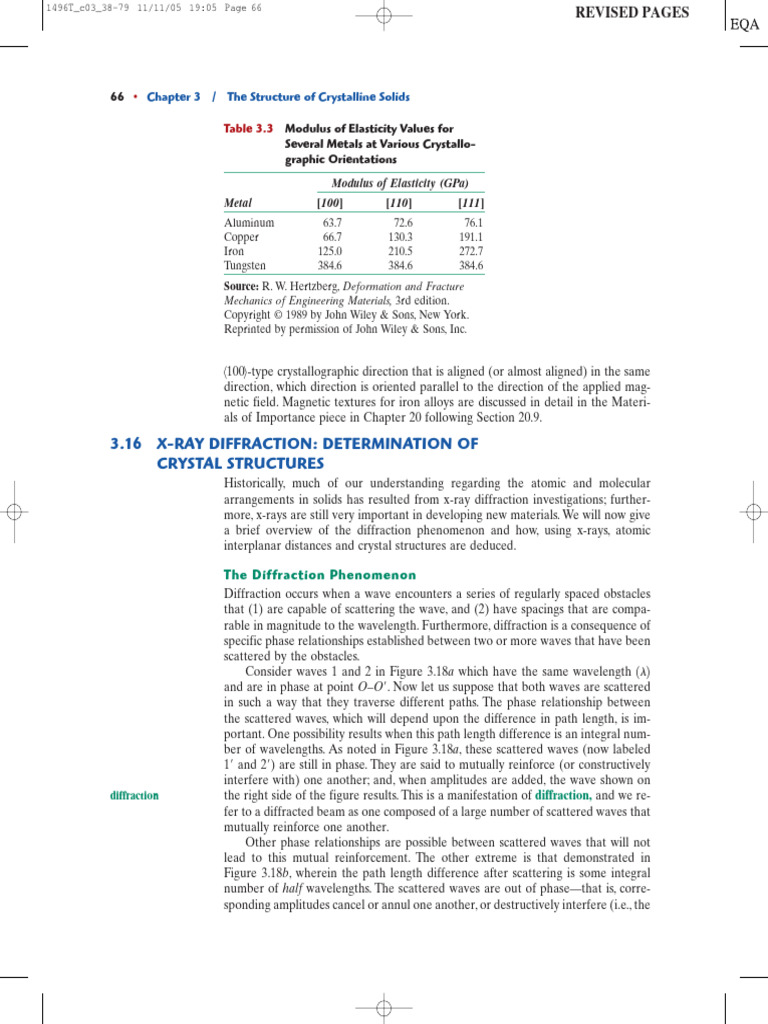 3.16 X-Ray Diffraction: Determination of Crystal Structures: - Table 3.3 | PDF | X Ray ...