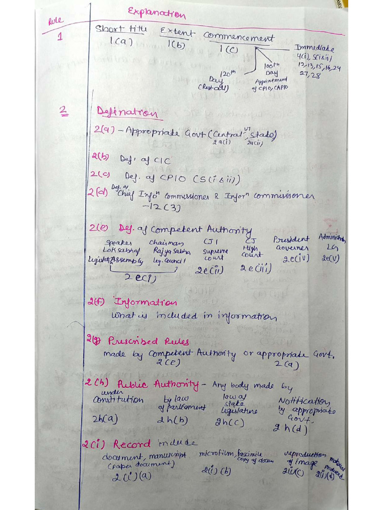Rti Short Section Number For Learning | PDF