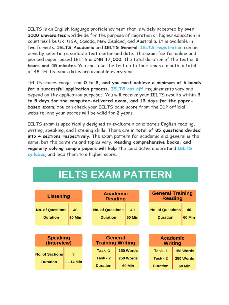 Ielts Info April 2024 | Download Free PDF | International English ...