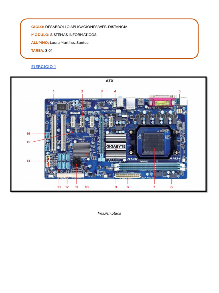 Martinez Santos Laura SI01 Tarea | PDF | Microprocesador | Hardware de la computadora