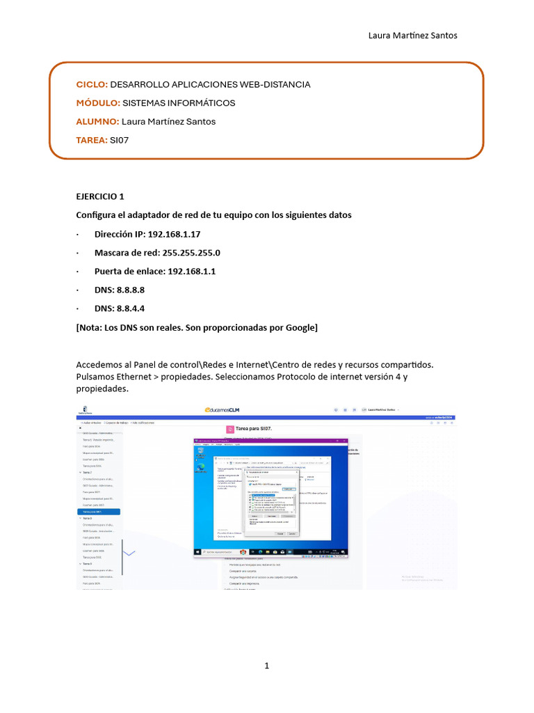 Martinez Santos Laura SI07 Tarea | PDF | Cortafuegos (informática) | Protocolo de transferencia ...