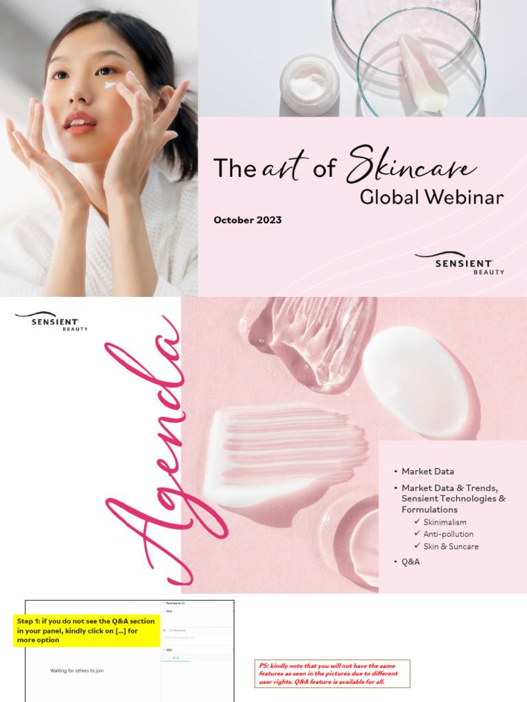 Sensient Beauty APAC Webinar The Art of Skincare 2023 | PDF | Cosmetics ...
