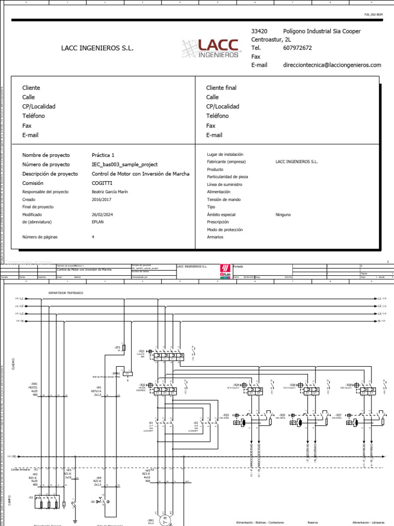 Practica_EPLAN_InversordeGiro_BeatrizGarcíaMarín | PDF